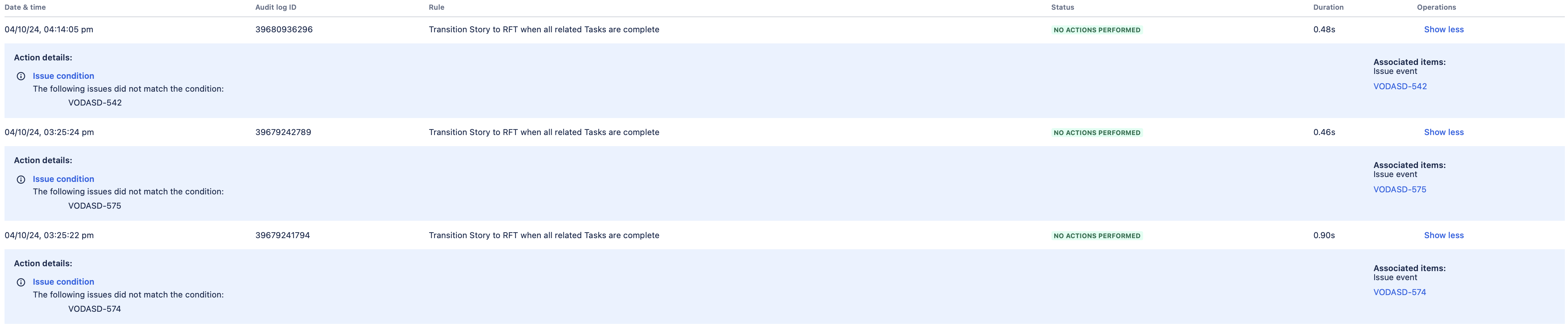 Automatically transition issue status based on lin...