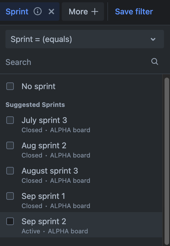 Solved: How to view a previous sprint that has been closed...