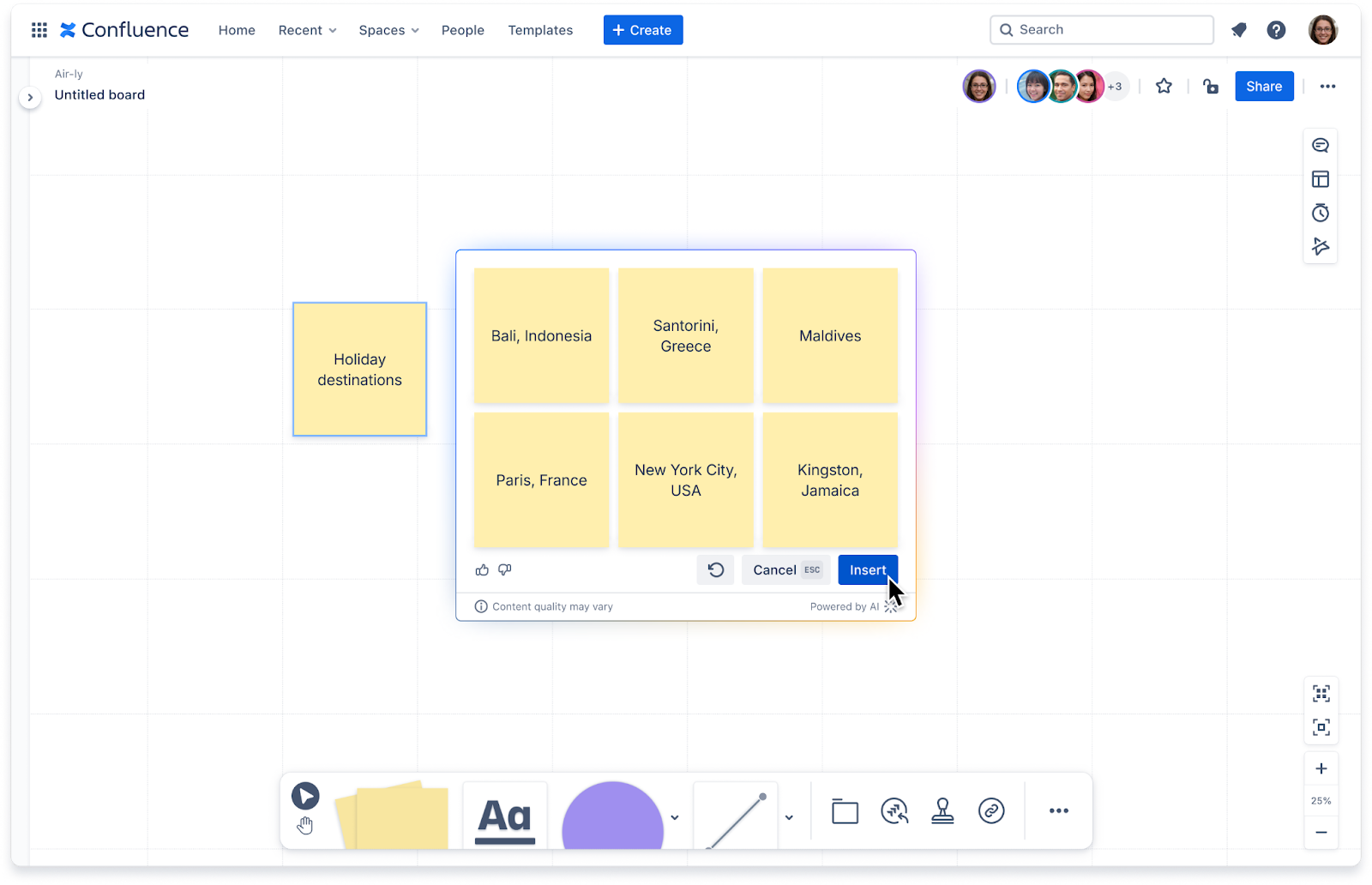 New Confluence AI features – AI page catch up, AI in whiteboards, and more!