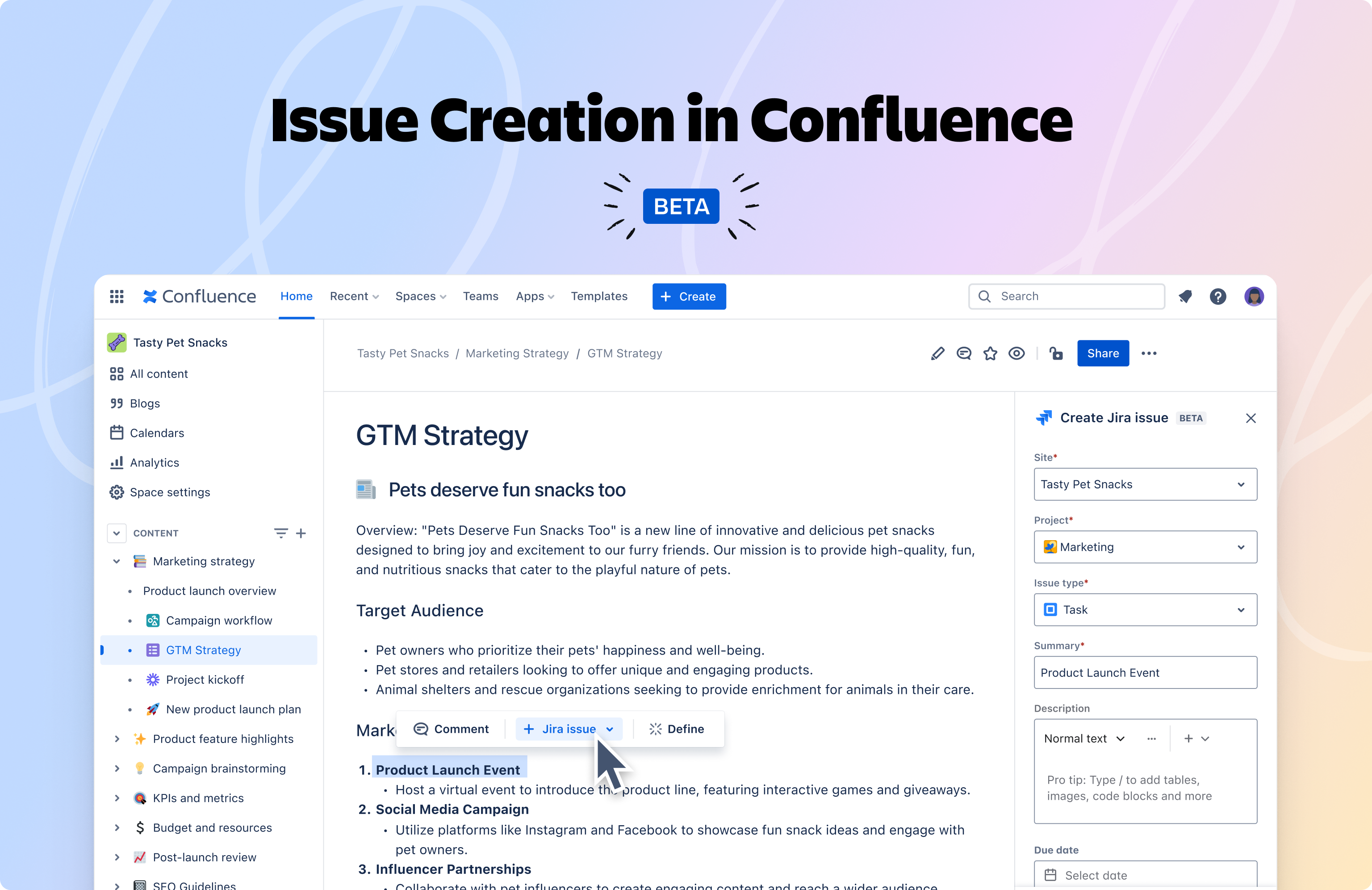 Creating Jira tasks in Confluence is now new and i... - Atlassian Community