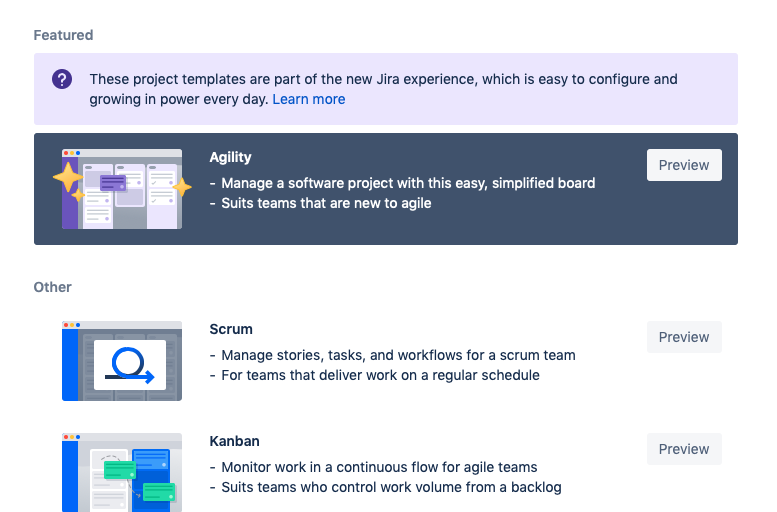 Getting started with next-gen projects in Jira Software Cloud