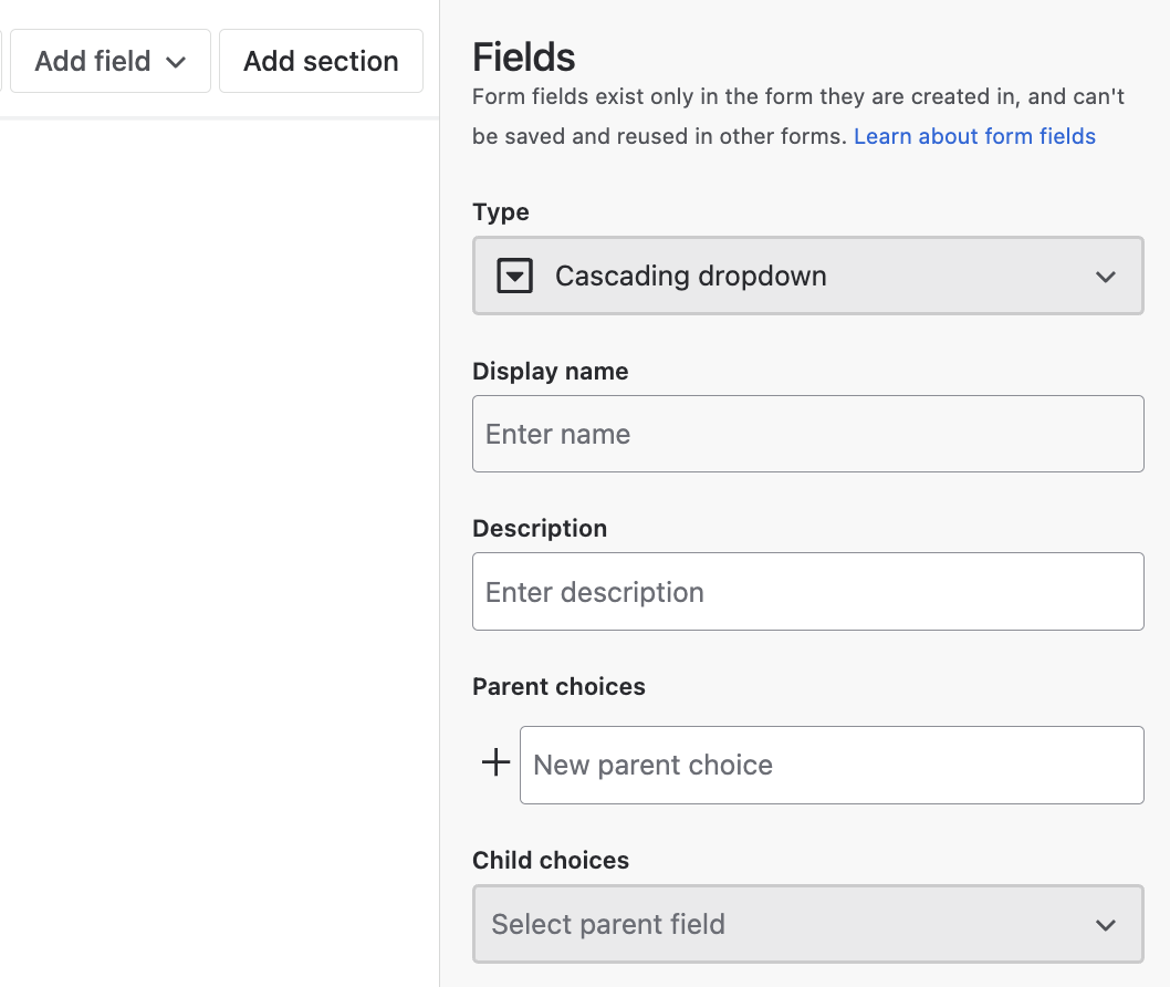 New! Cascading Fields in JSM Forms