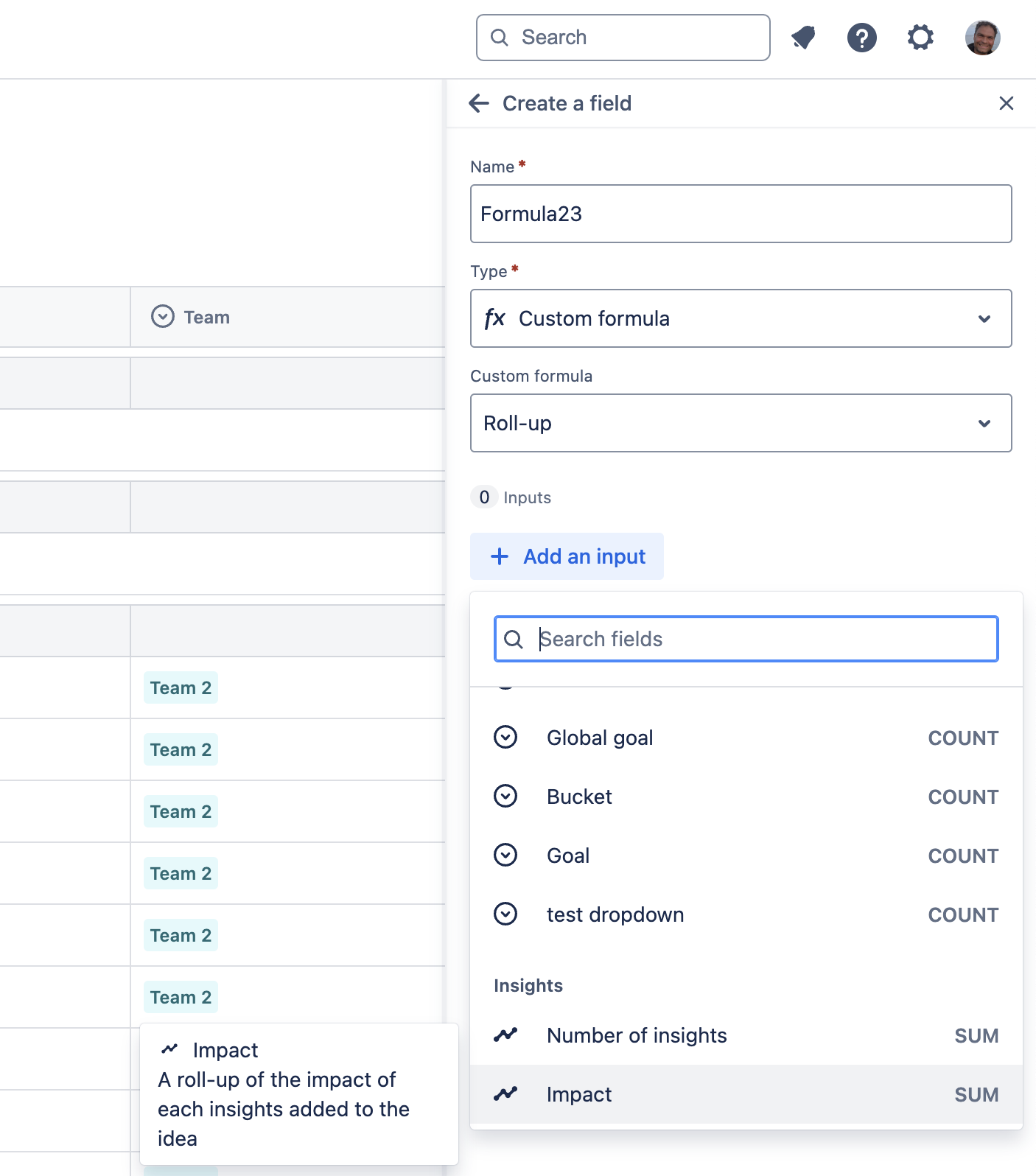 Solved: Using Impact field on Insight as part of calculate...