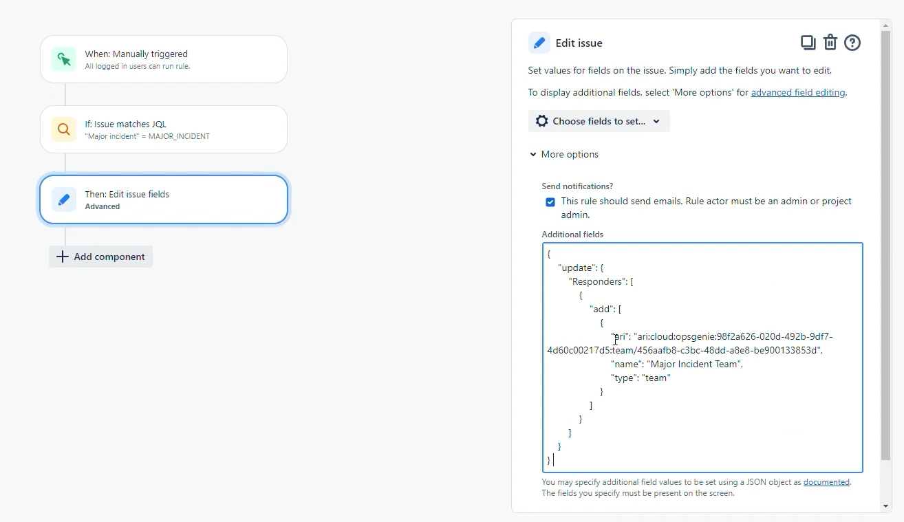 JSM Operations: How to page the Major Incident Team with Jira Automation