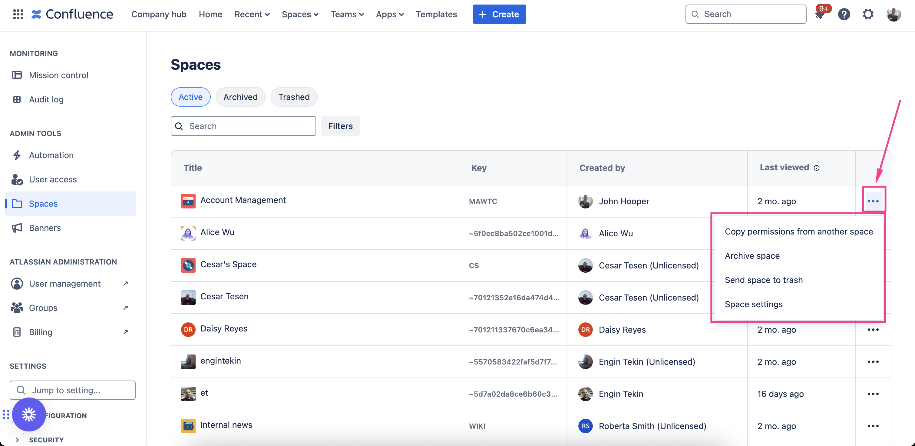 Introducing the new Spaces feature! (all editions) - Atlassian Community