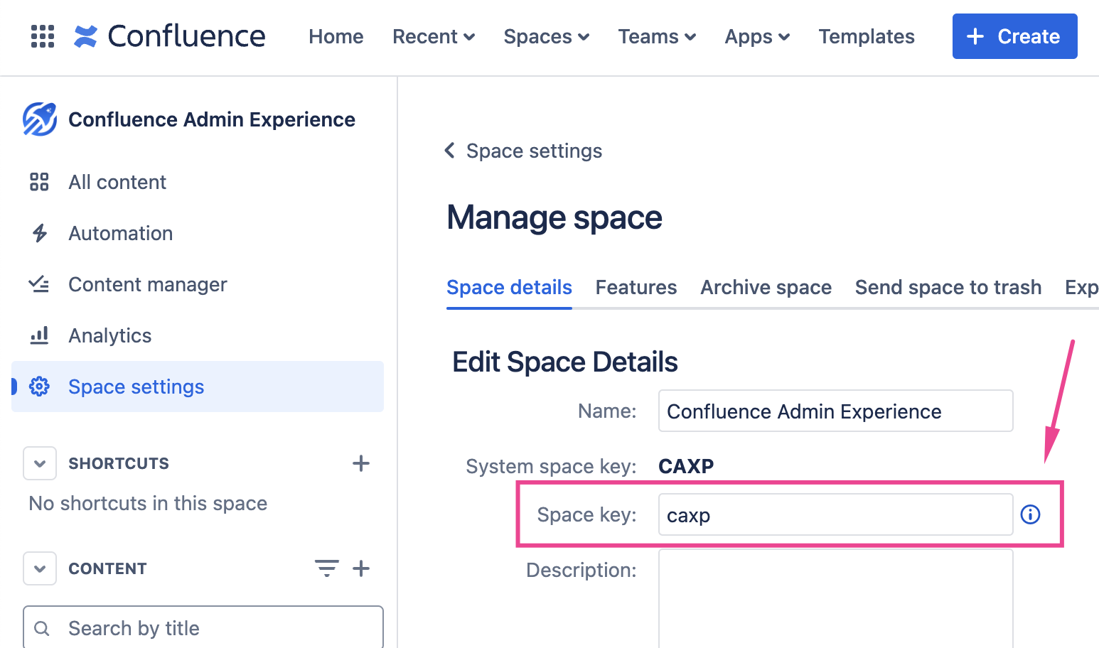 Introducing edit space key! (all editions) - Atlassian Community