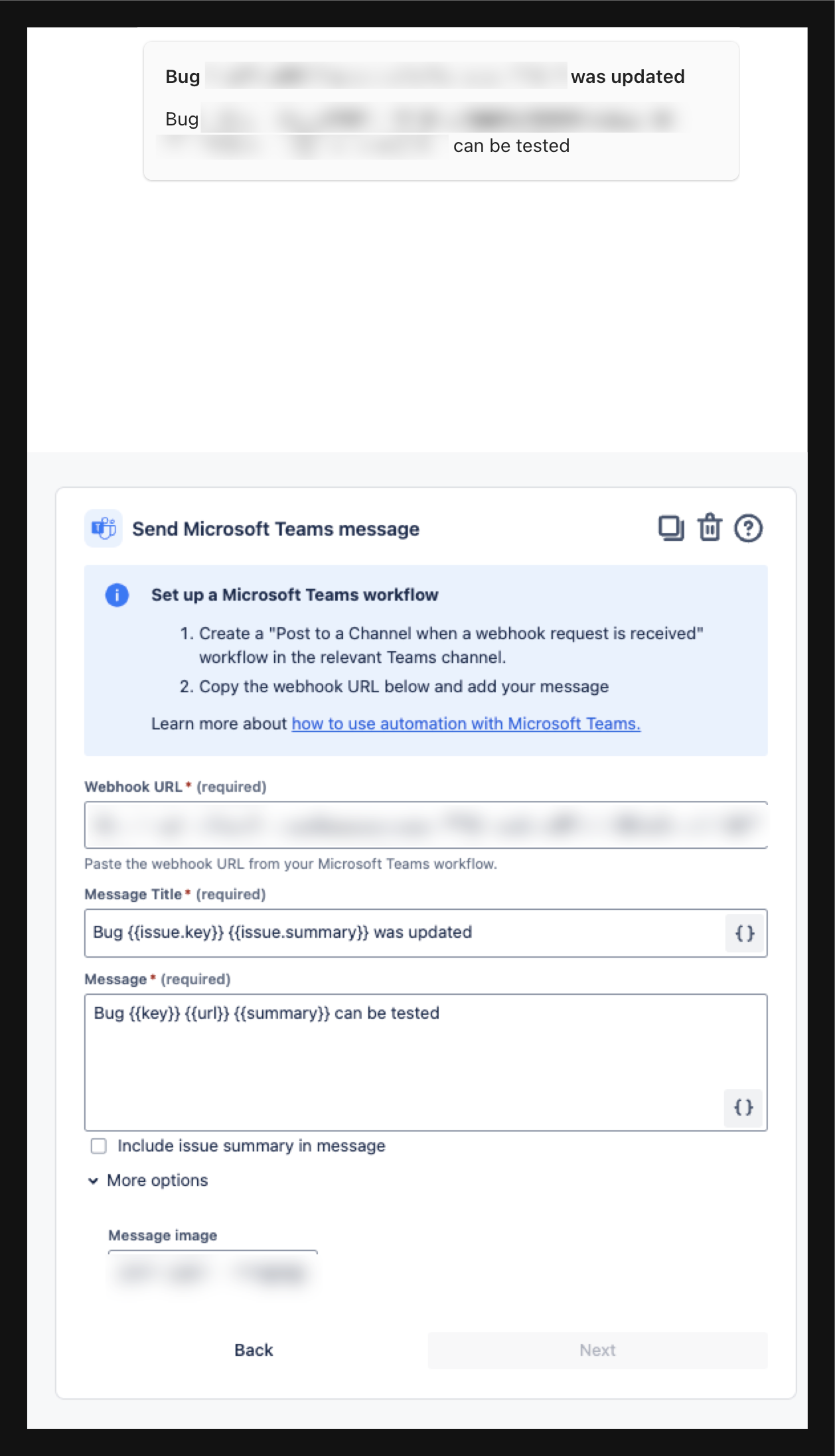Updated MS Teams webhooks does not work