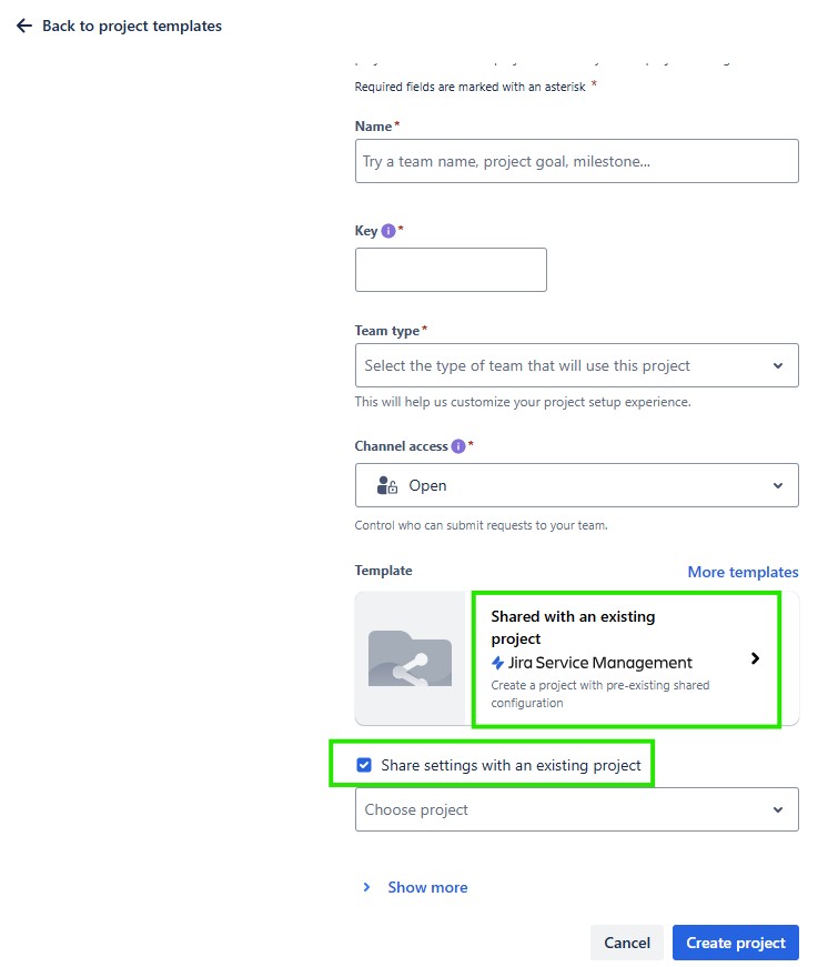 Can you copy a JSM Project?