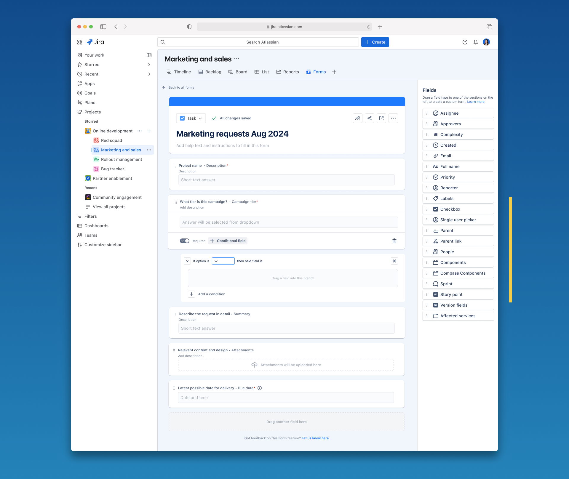 Forms In Jira Cloud Software Projects