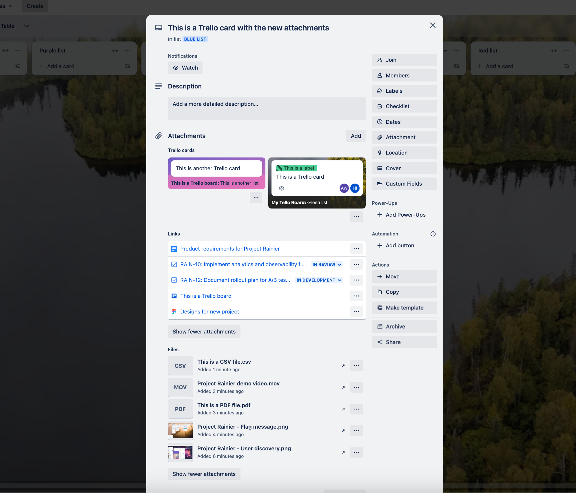 Smart Links UI has been updated in Trello
