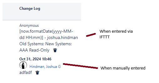 Confiforms Add Comment with IFTTT