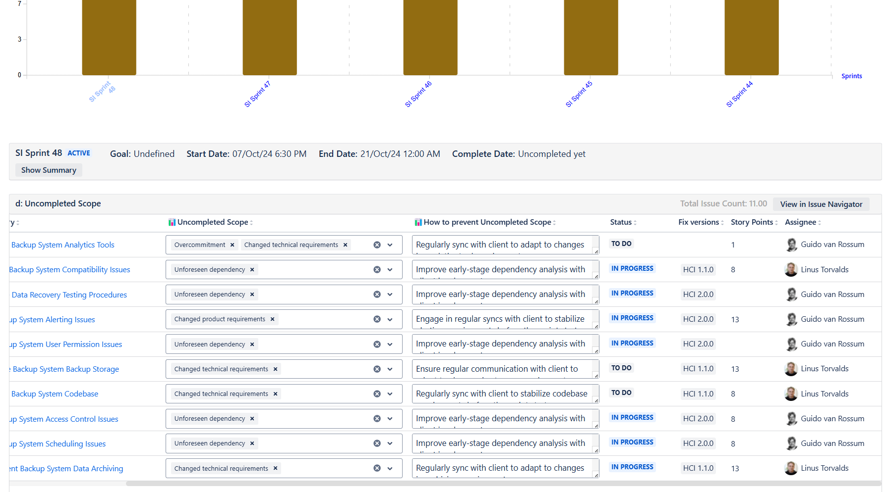 Is it possible to customize the columns in Sprint ...
