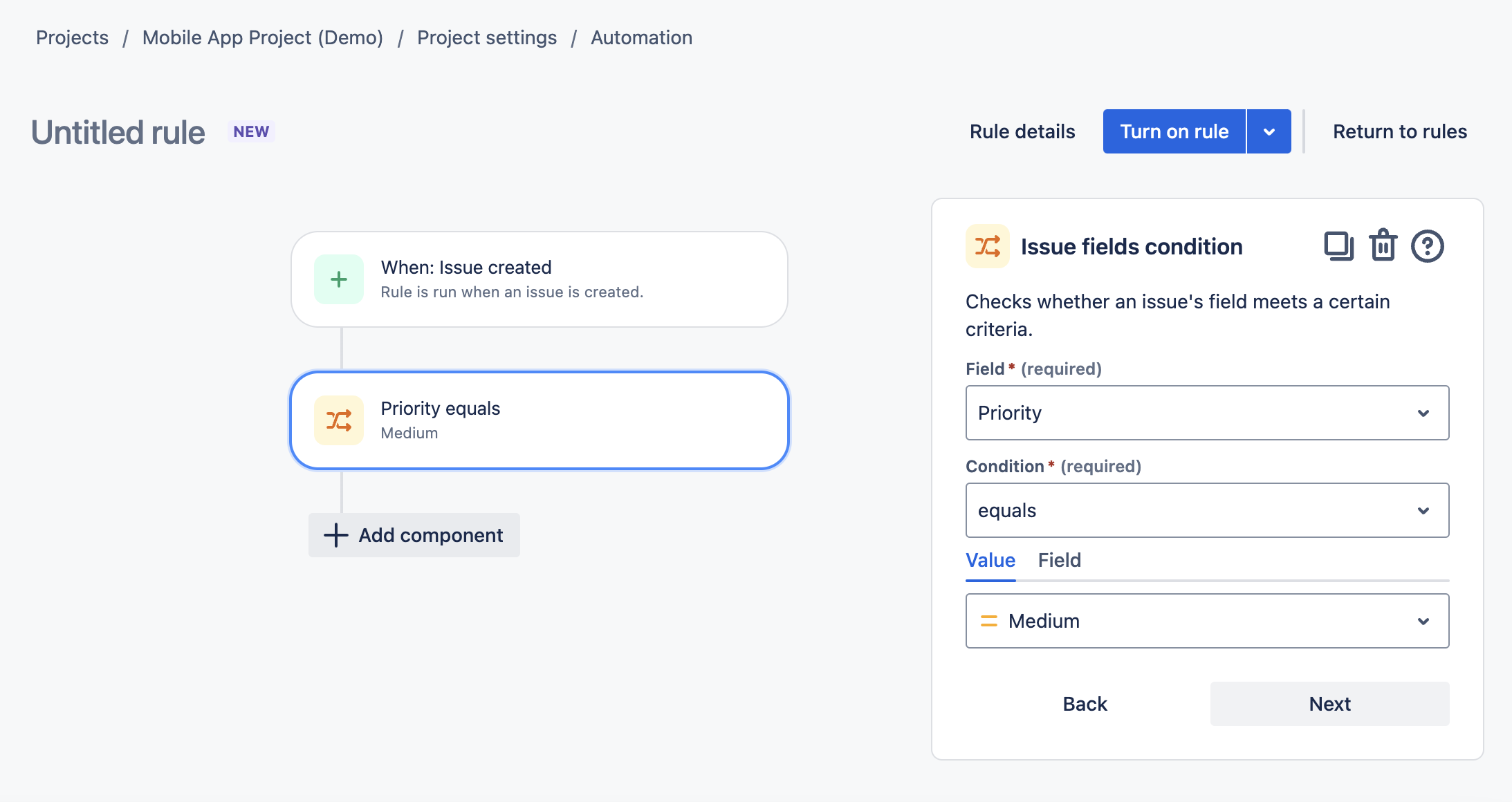We need warning message to be displayed when ever ...
