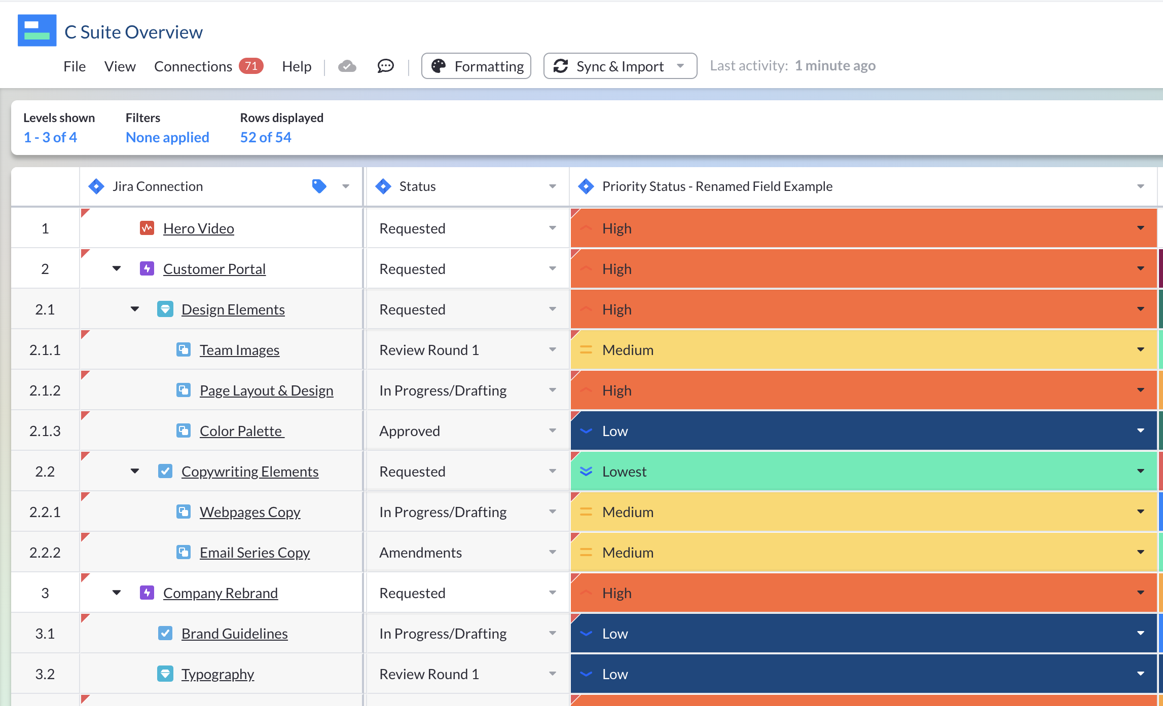 Is there a way to customize column headers in Exce...