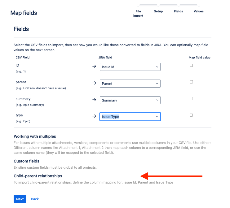 Solved: Importing hierarchical issues in Jira from CSV fil... Solved: Importing hierarchical issues in Jira from CSV fil...