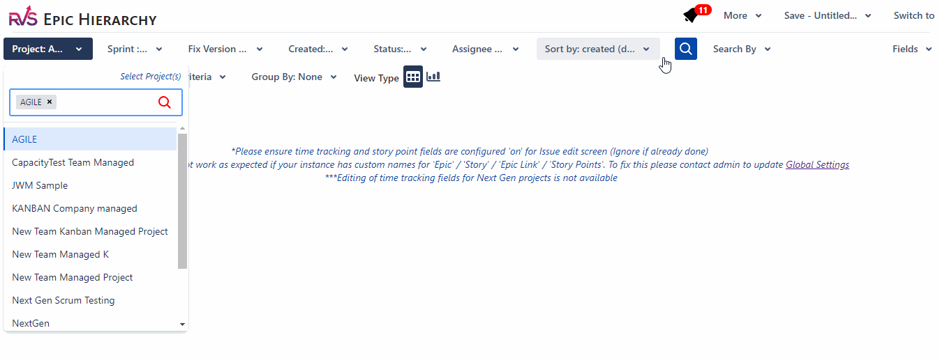 Solved: Show parent, sub tasks and child issues on report