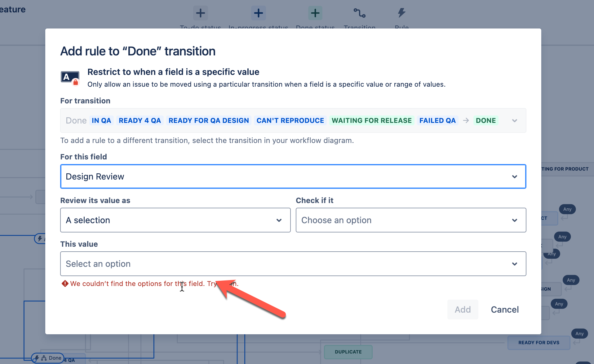 Solved: Changing status to "Done" only if custom field is ...