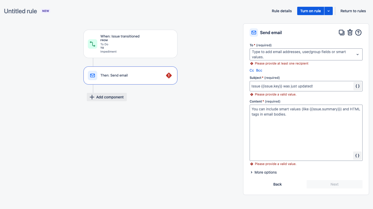 Solved: Email notification at status change
