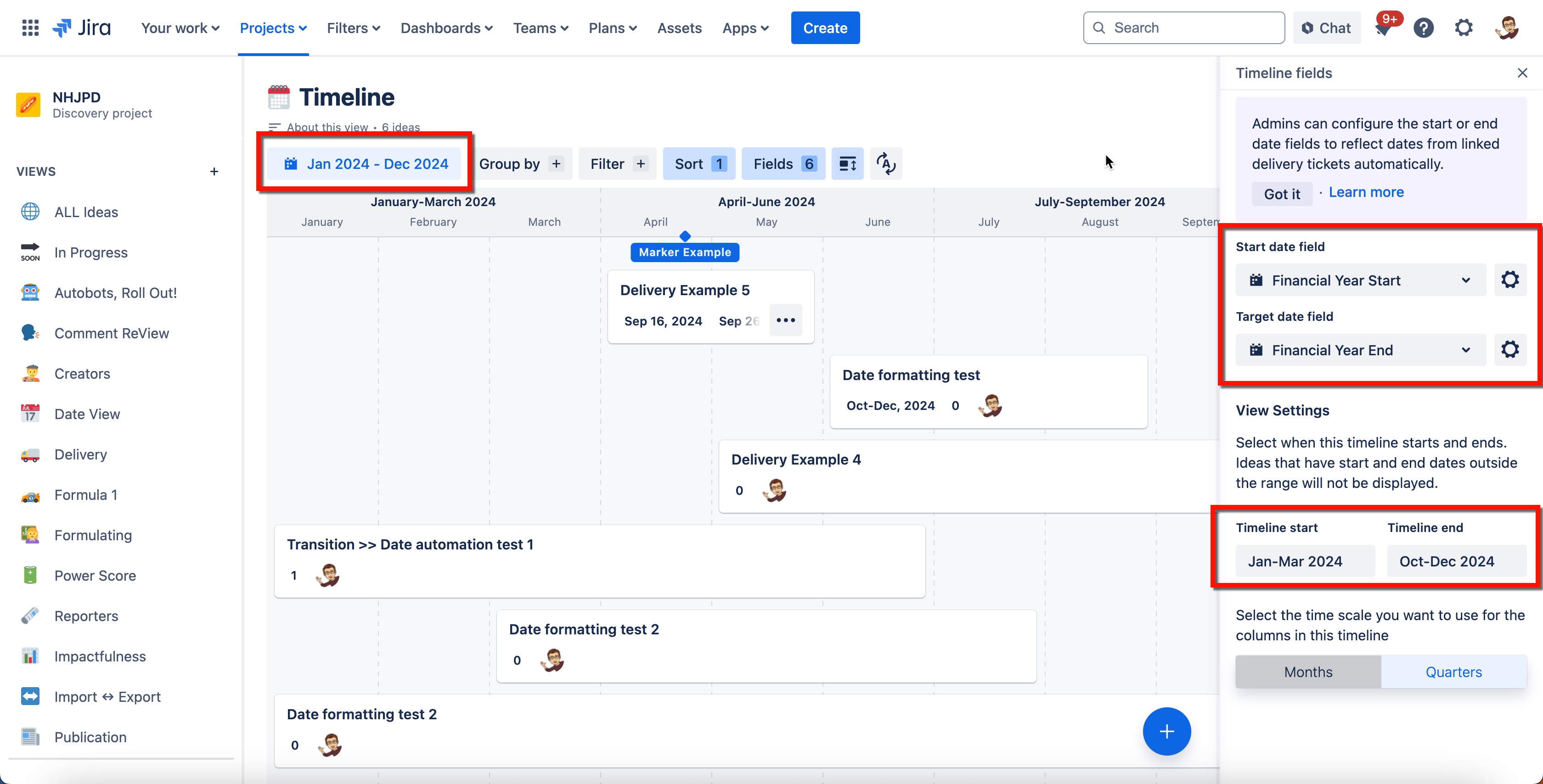 Date format as per Year and Financial Year
