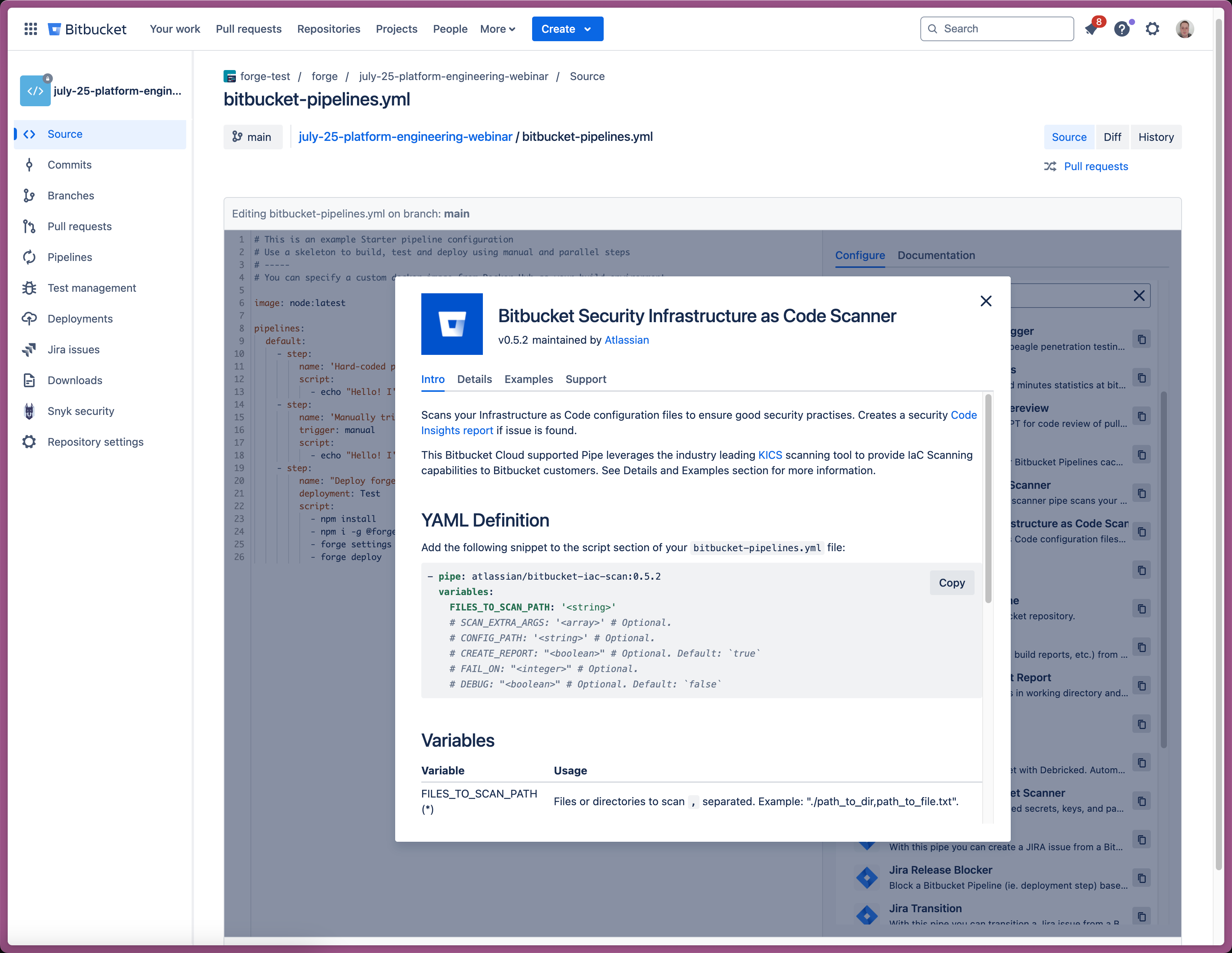 Elevate your DevSecOps practices with new security scanning Pipes