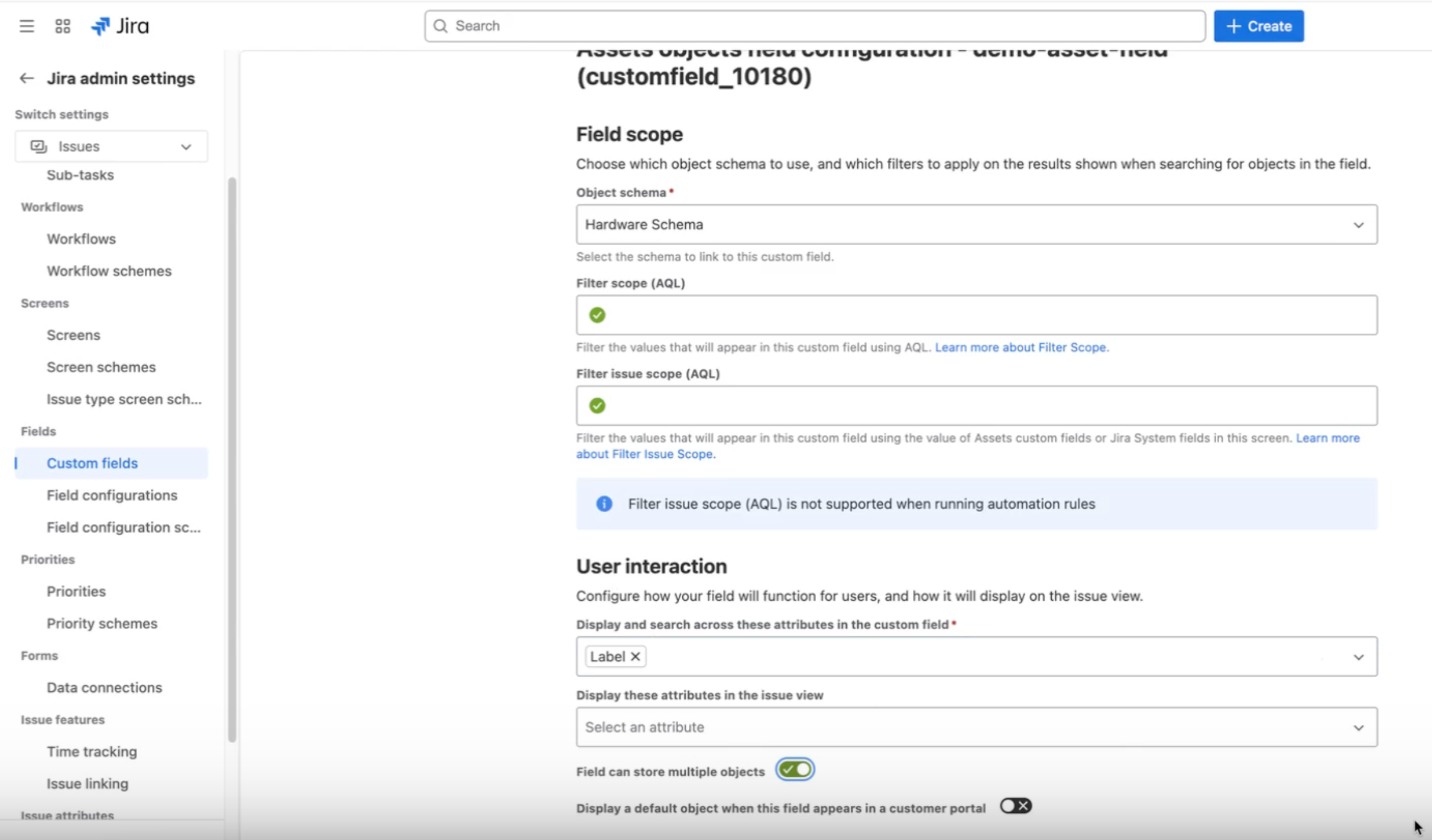Connect Assets objects with change management and incidents in Jira ...