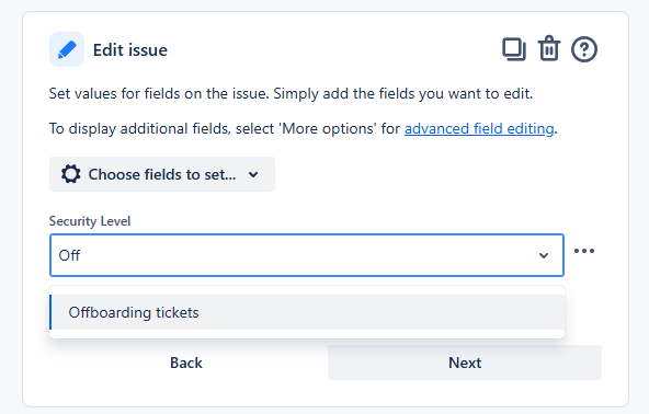 Solved: How to set Security Level with Automation?