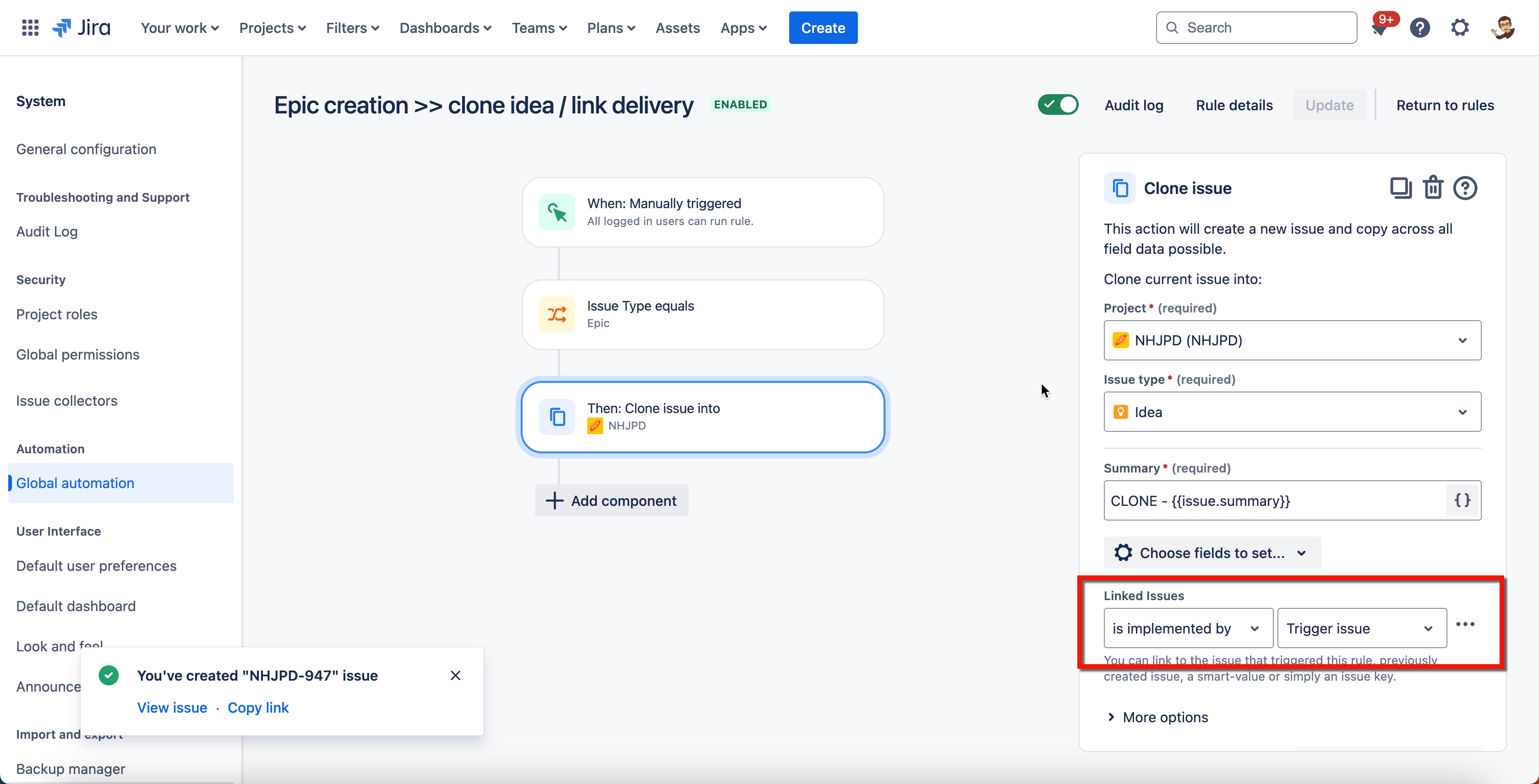 Solved: Automation to create JPD Idea 'from' Jira issue an... Solved: Automation to create JPD Idea 'from' Jira issue an...