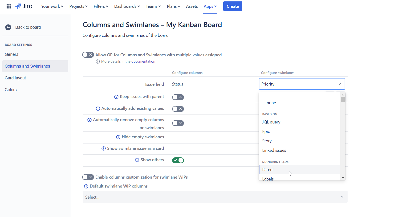 Group By Setup in Kanban Board