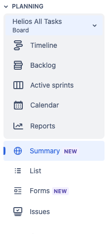 Introducing the summary view in Jira software projects