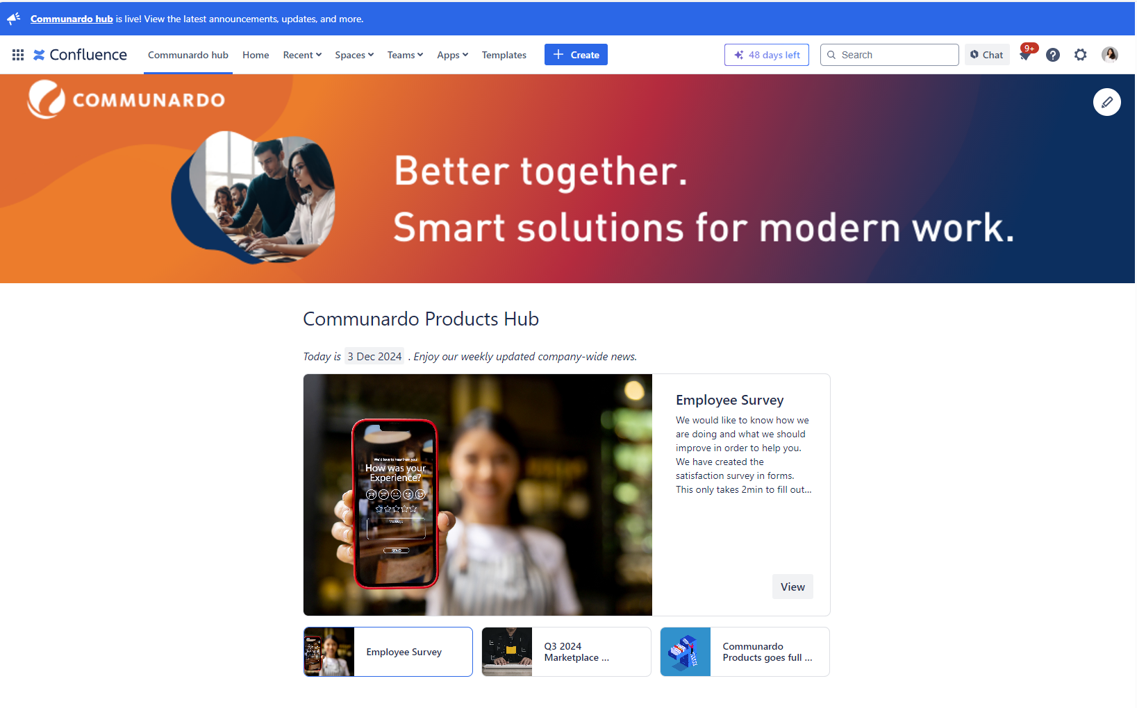 Communardo's Company Hub