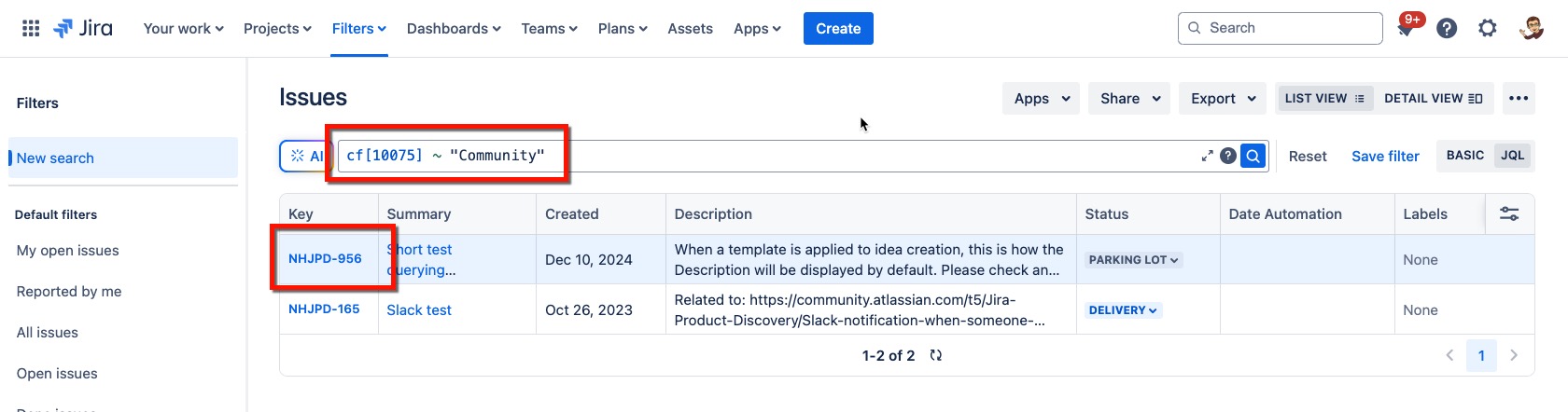 Solved: Unable to search using a Short Text field in JIRA ...