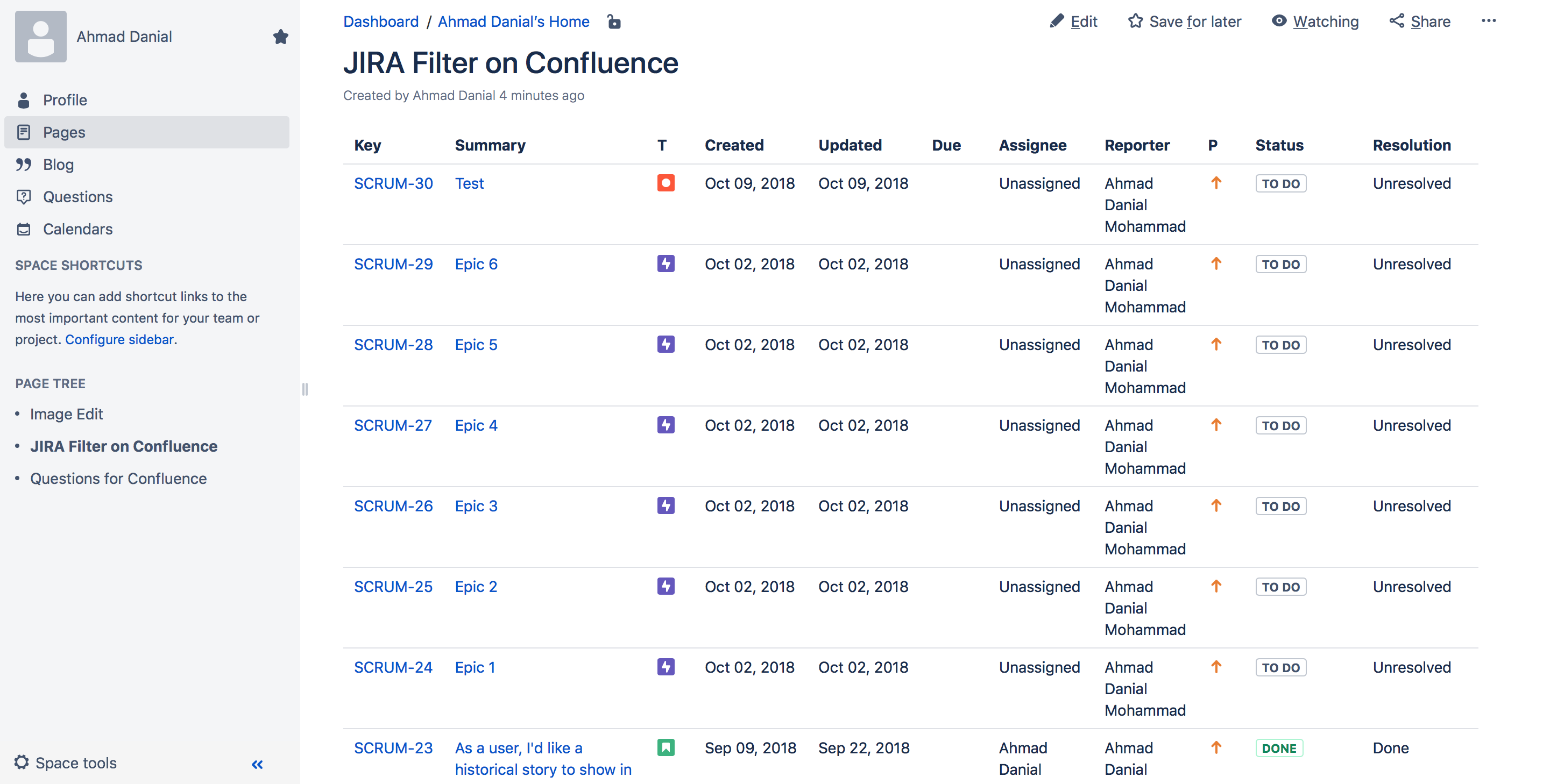 JIRA Issue/Filter Macro not displaying info