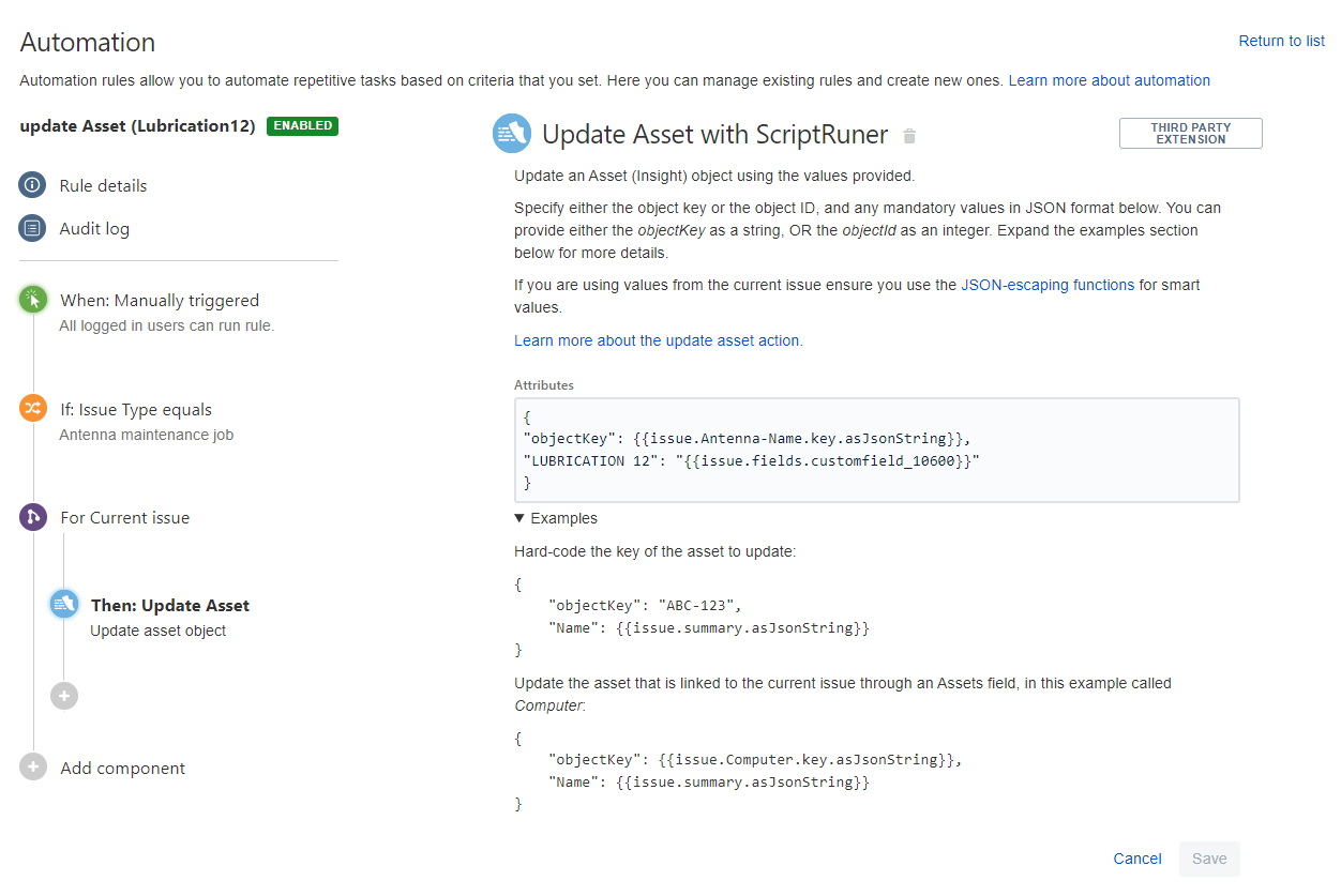 sending certain asset attribute to webhook through...