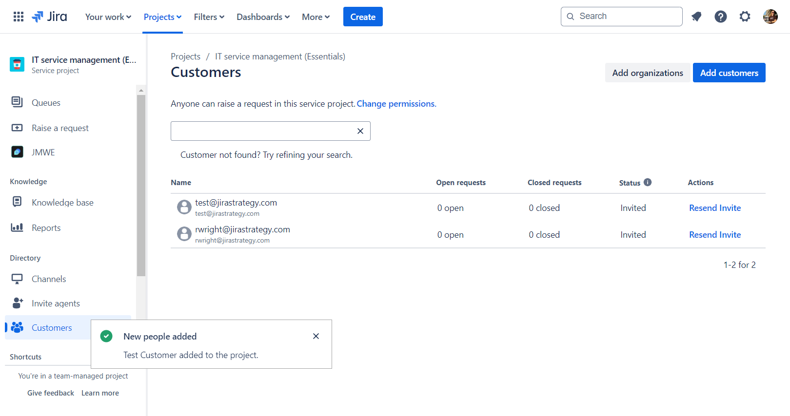 Jira Image of the Day: Adding Existing JSM Custome... - Atlassian Community