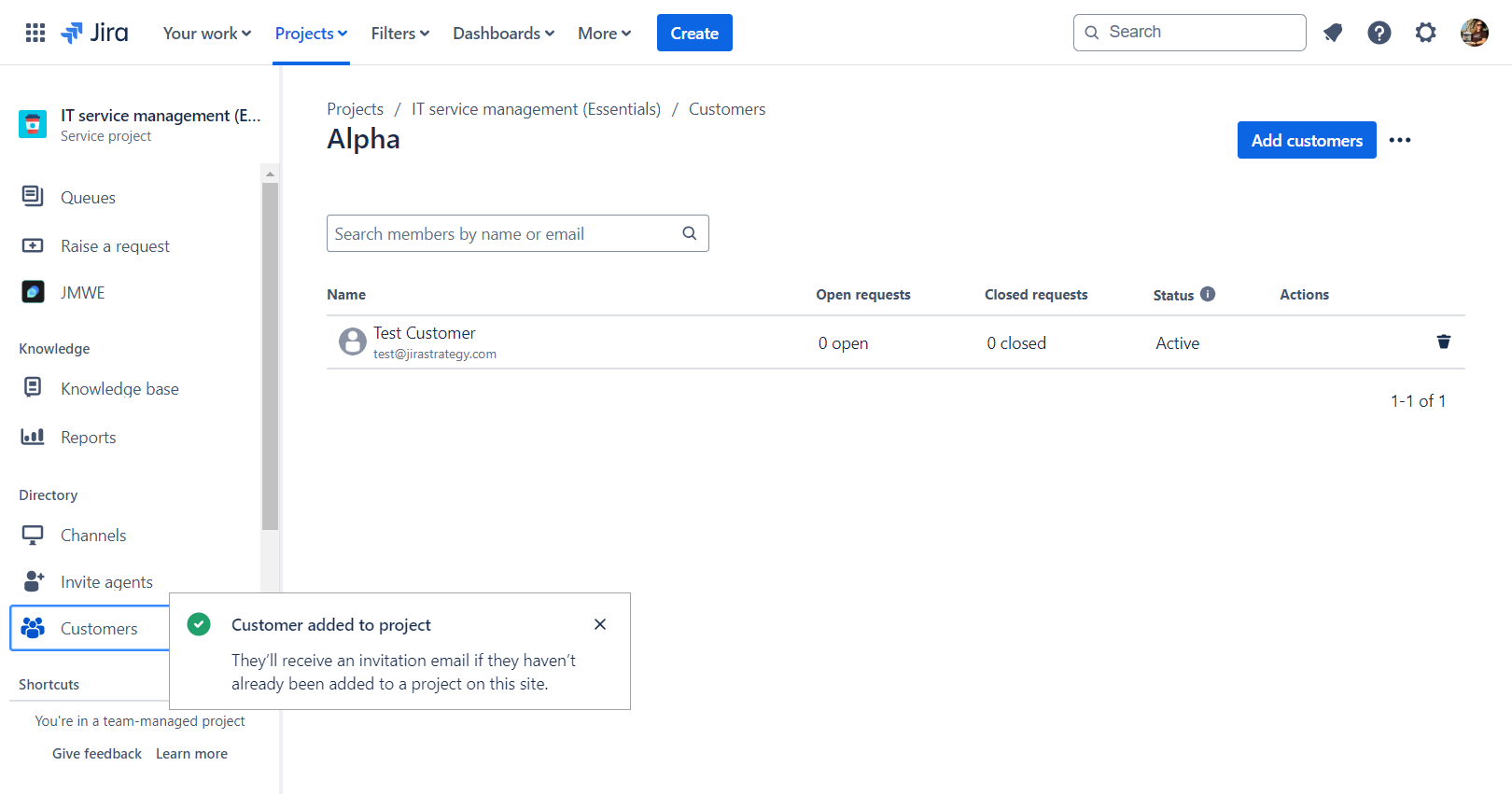 Jira Image of the Day: Adding Existing JSM Custome... - Atlassian Community