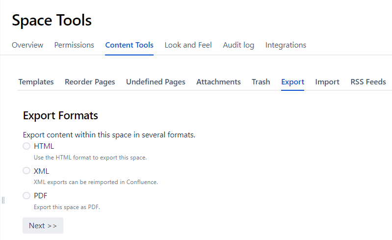 Exporting A Confluence Space Atlassian Community