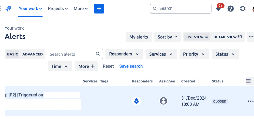 How to create jira alerts from datadog