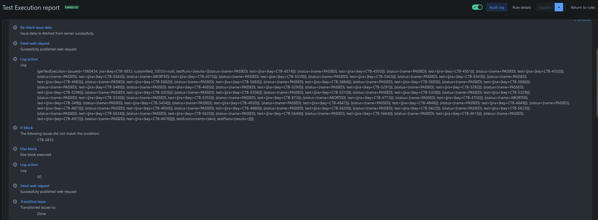 Solved: Jira automation - xray response contains only firs...