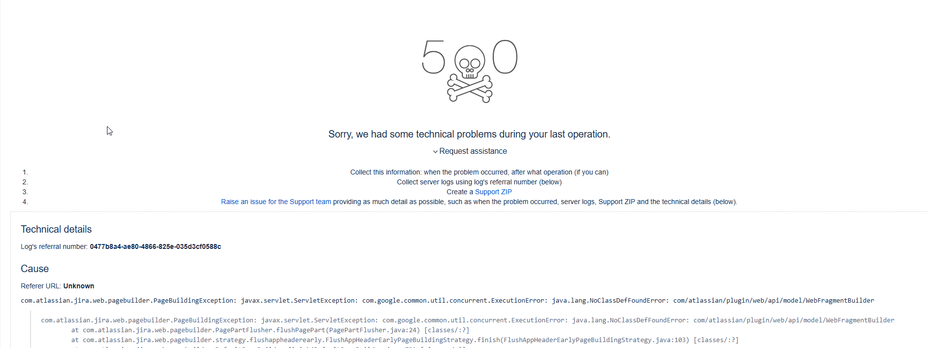 Solved: (some) Users get a HTTP 500 Error after logging in...