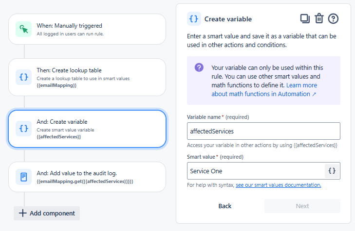 Referencing to a lookup table key with smart value...