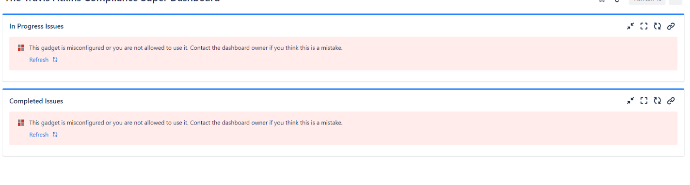 Solved User Getting Error When Attempting To View Dashboa