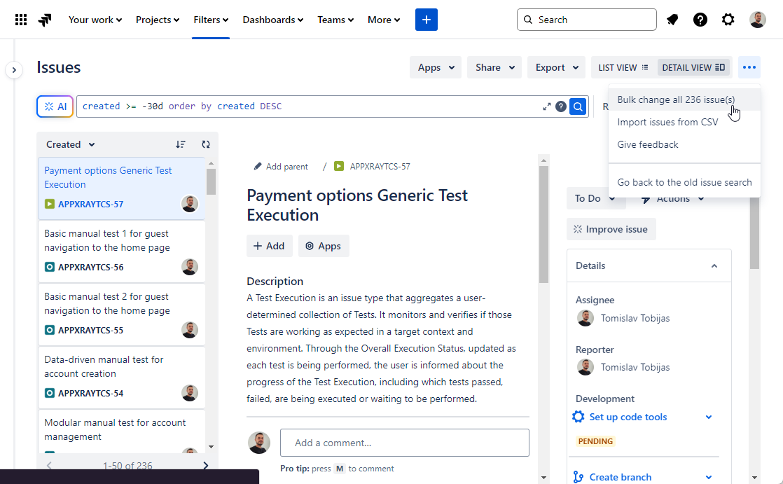 Solved: is there way to bulk update the issues using JQL i...