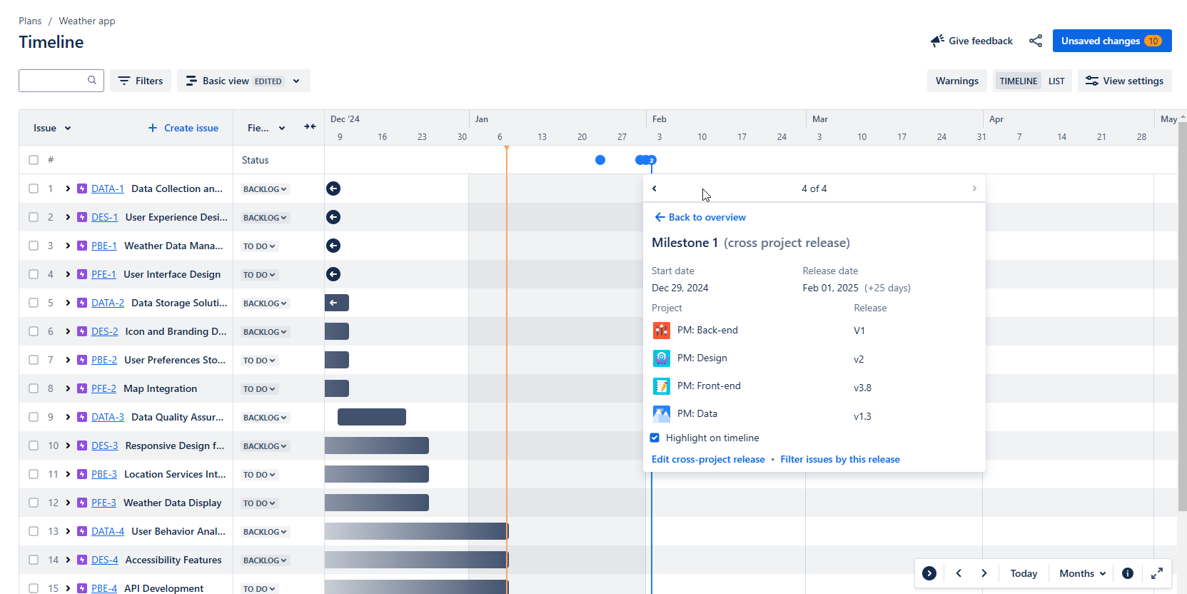 Solved: How to create Milestones in Jira plan