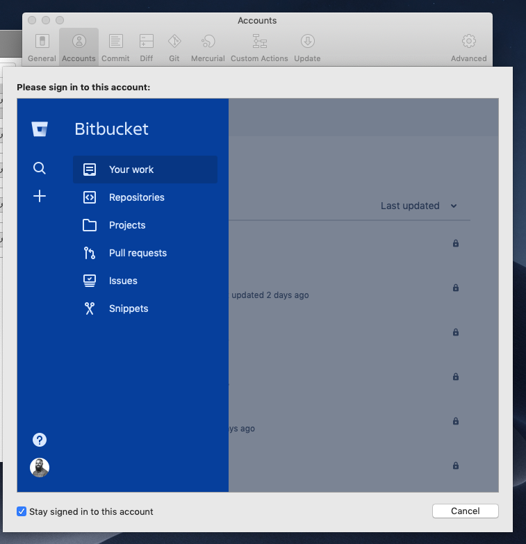 Solved: Can't link second Bitbucket Account