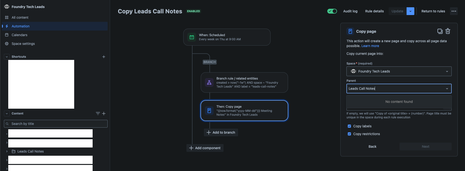Solved: Cannot Select a Folder as a Parent in Copy Page Ac...