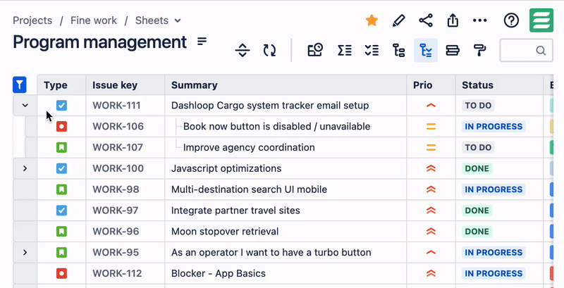 How to see a Linked Issue in List view or Tree vie...