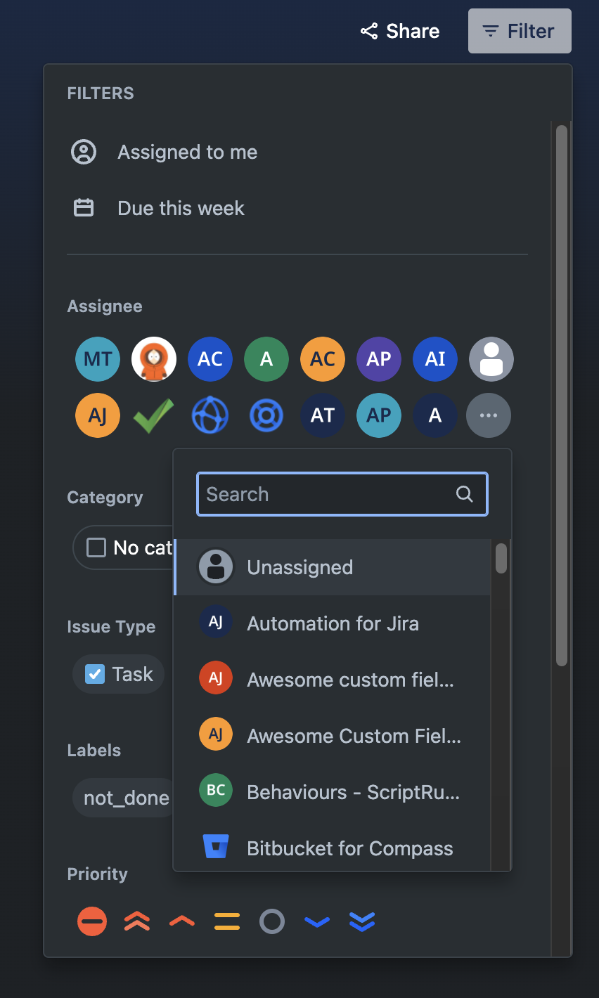 Solved: How to see the Icon Unassigned along the people's ...