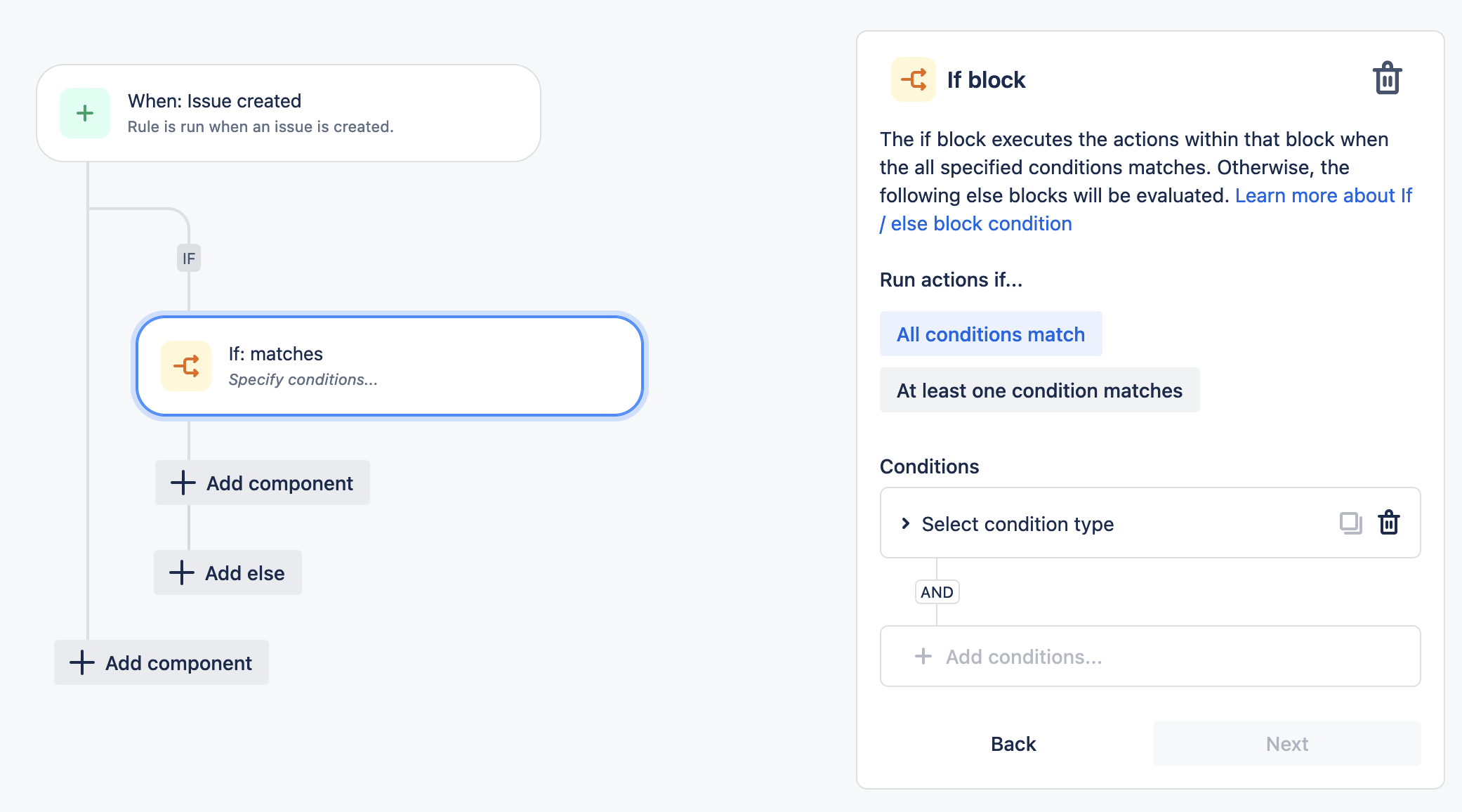 Jira automation rule for two custom single select ...