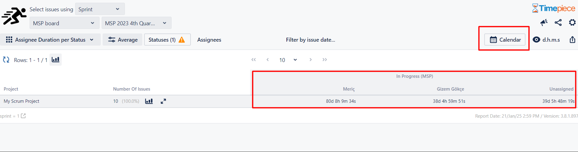 Solved: EasyBI: Average Workdays in Transition Status, Tr...