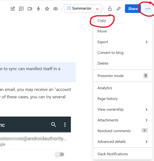 Solved: Can you create a page as a copy of another conflue...